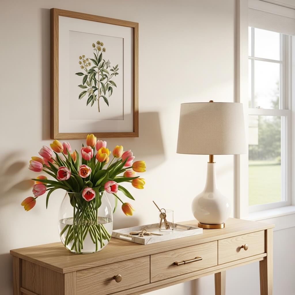 16 Spring Entryway Decor Ideas For A Cozy Home - Trendy Homes And Gardens